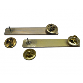 Metal Name Tag With Clutch 3/4" x 3"