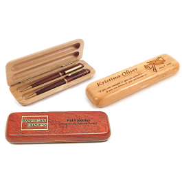 Wood Double Pen Box