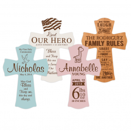 Round Edge 11.5" x 8" Cross