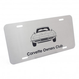 Brushed Stainless Steel Laserable License Plate