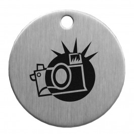1-1/2" Stainless Steel Circle Tag