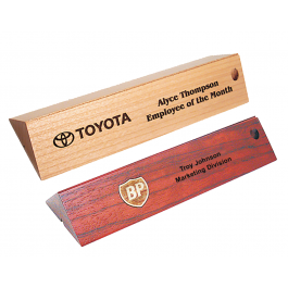 Wood Triangular Pen Box