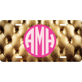 Unisub White Aluminum License Plate Cover - 6" x 12"