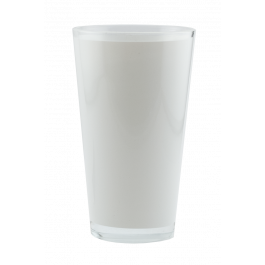 Clear 16oz Pint Glass with White Wrap (24/Case)